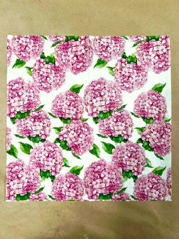 Napkin-Pink Hydrangea – Newton's Paints & Crafts NZ.